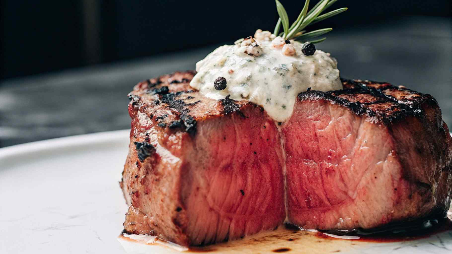 Grilled Filet Mignon Steak With Gorgonzola Cream Sauce - Recipes Food